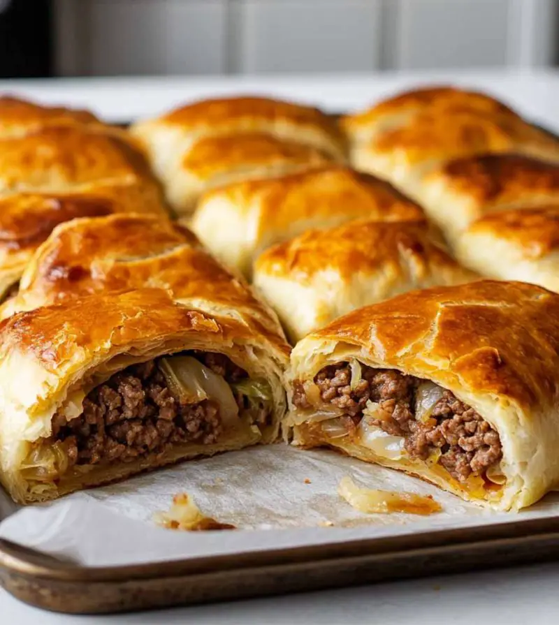 Hearty Homemade Runza Rolls - FunCraftyKitchen