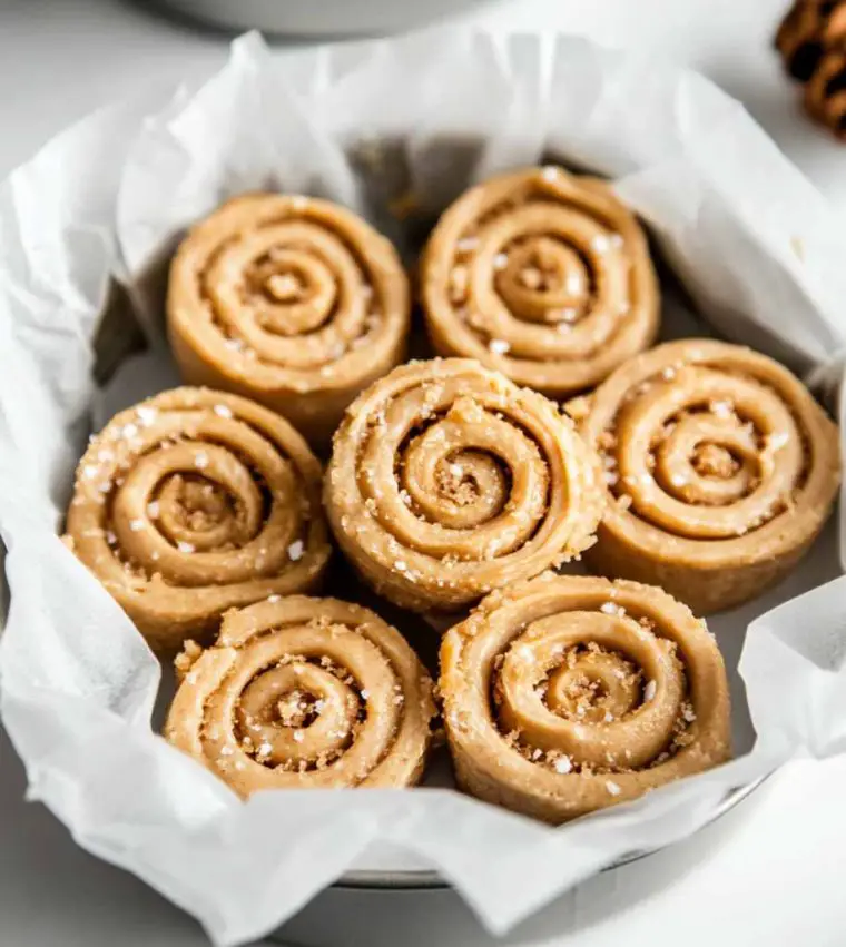 Old-Fashioned Peanut Butter Pinwheels - FunCraftyKitchen
