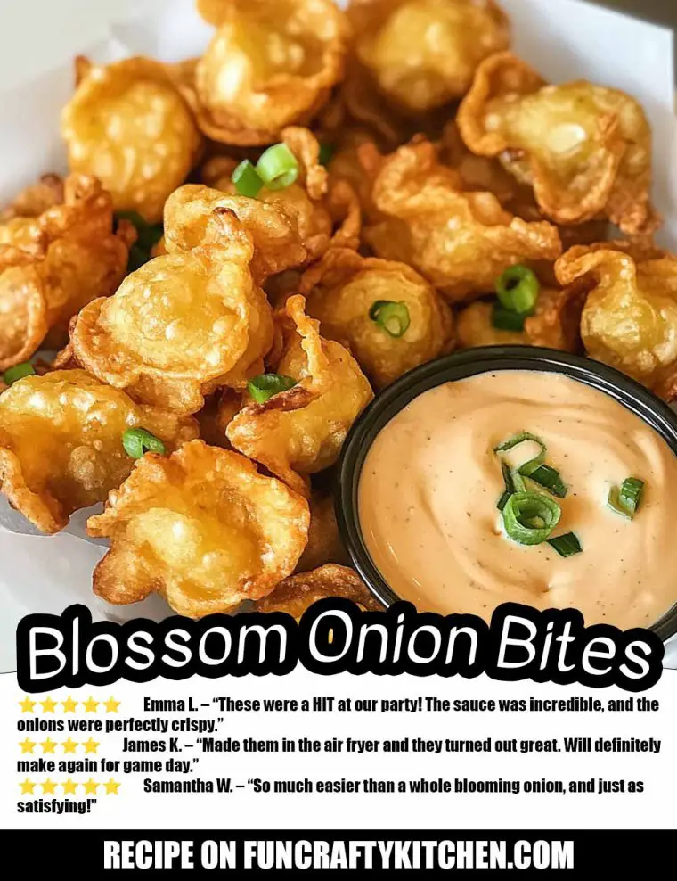 Blossom Onion Bites - FunCraftyKitchen