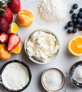 Fruit and Ricotta Cake - FunCraftyKitchen