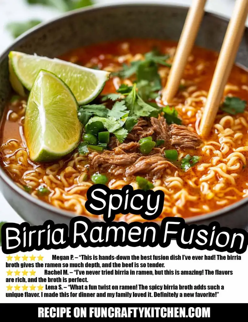 Spicy Birria Ramen Fusion - FunCraftyKitchen
