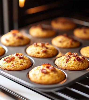 Maple Bacon Cornbread Muffins - FunCraftyKitchen