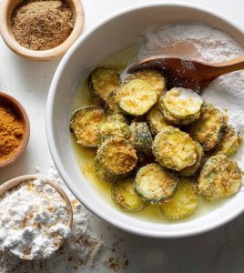 Crispy Pickle Fritters with Ranch Dust - FunCraftyKitchen