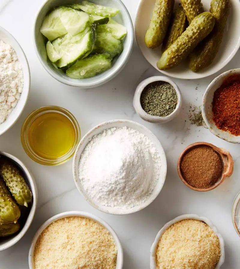 Crispy Pickle Fritters with Ranch Dust - FunCraftyKitchen