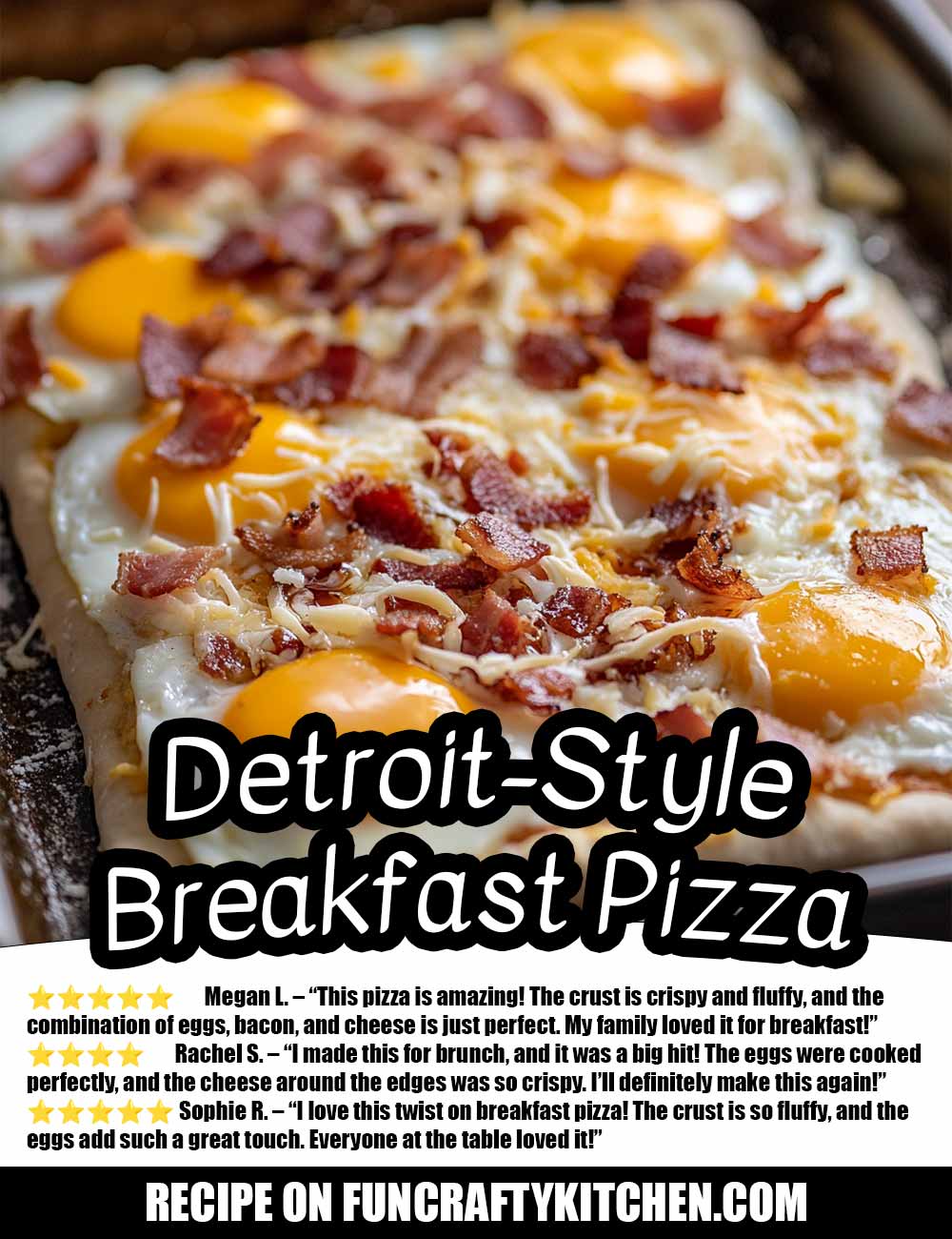 Detroit-Style Breakfast Pizza - FunCraftyKitchen