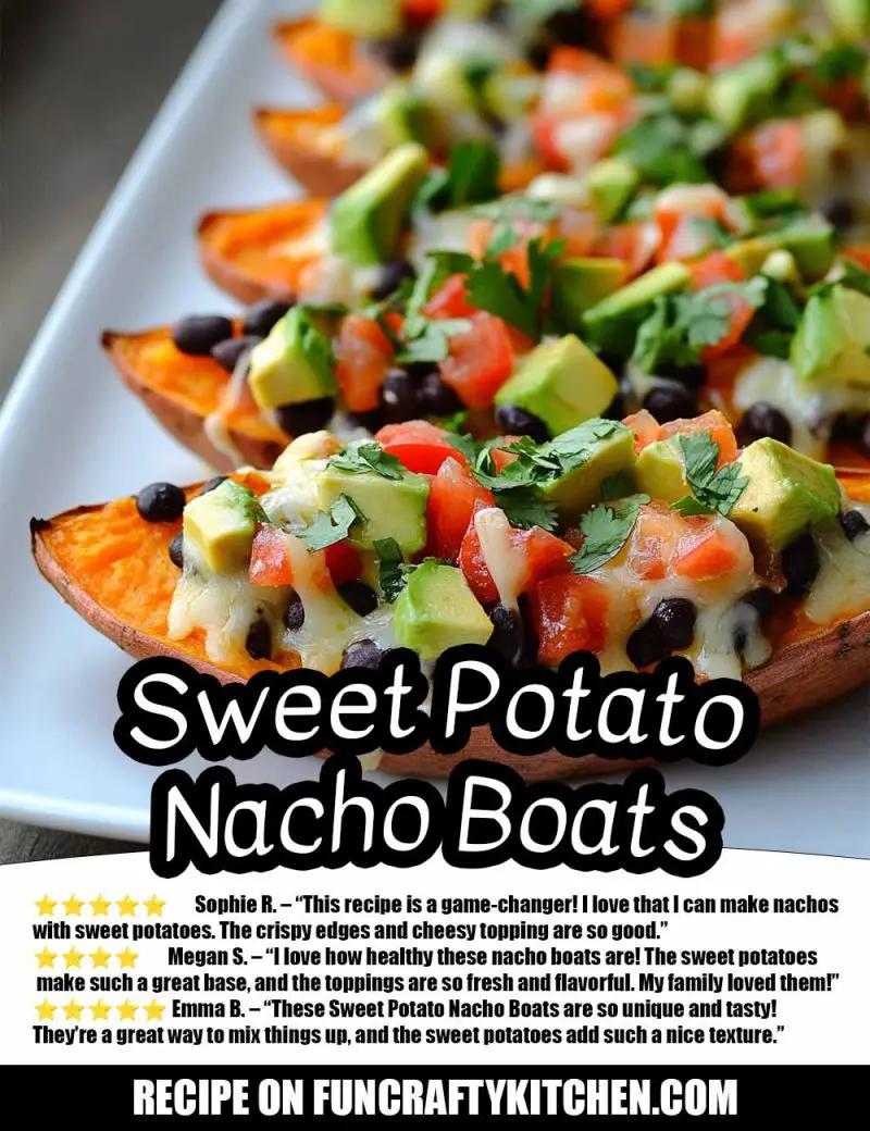 Sweet Potato Nacho Boats - FunCraftyKitchen