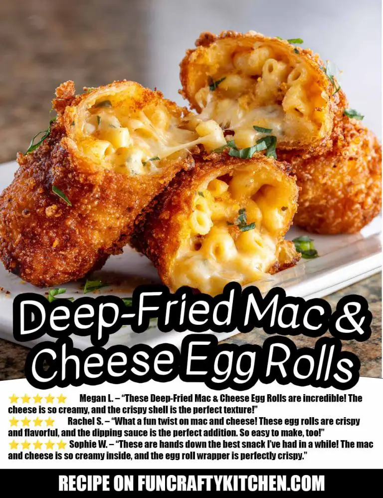 Deep-Fried Mac & Cheese Egg Rolls - FunCraftyKitchen