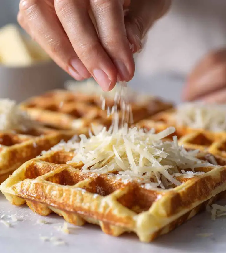 Cheesy Garlic Bread Waffles - FunCraftyKitchen