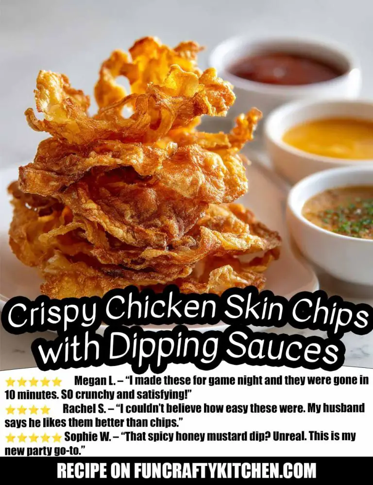 Crispy Chicken Skin Chips with Dipping Sauces - FunCraftyKitchen
