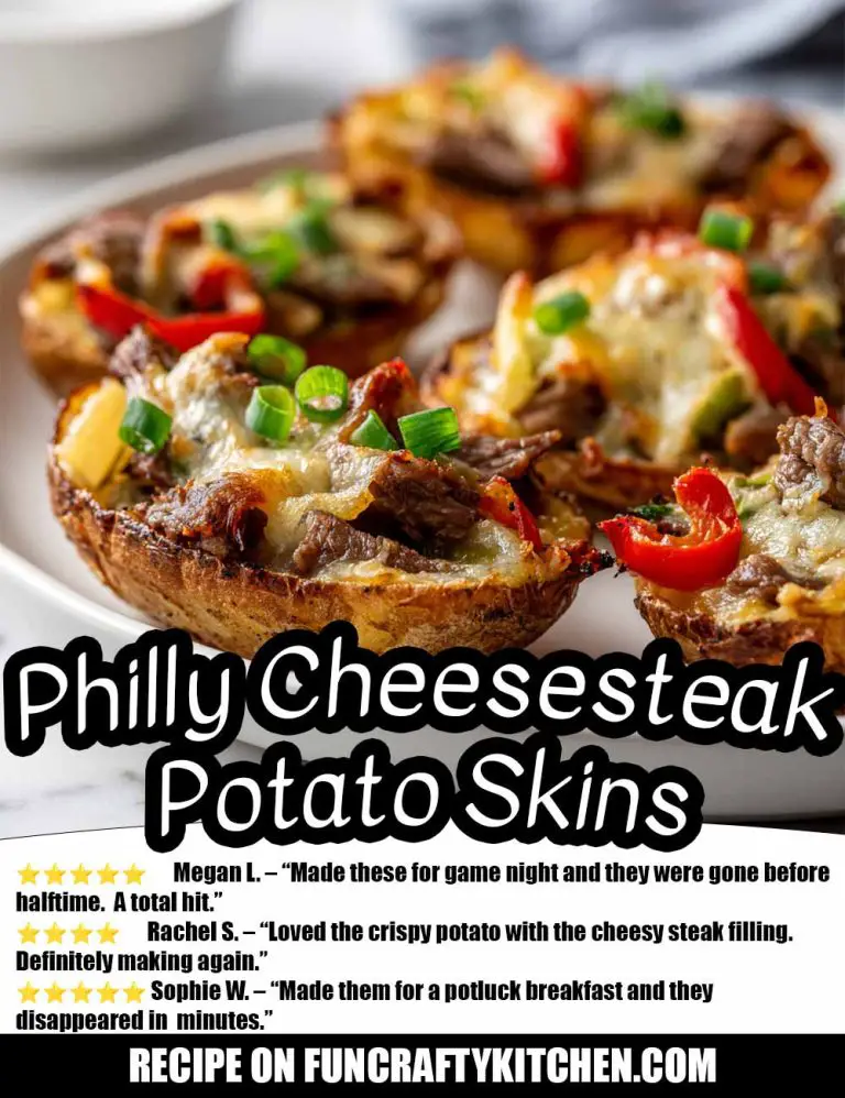 Philly Cheesesteak Potato Skins - FunCraftyKitchen